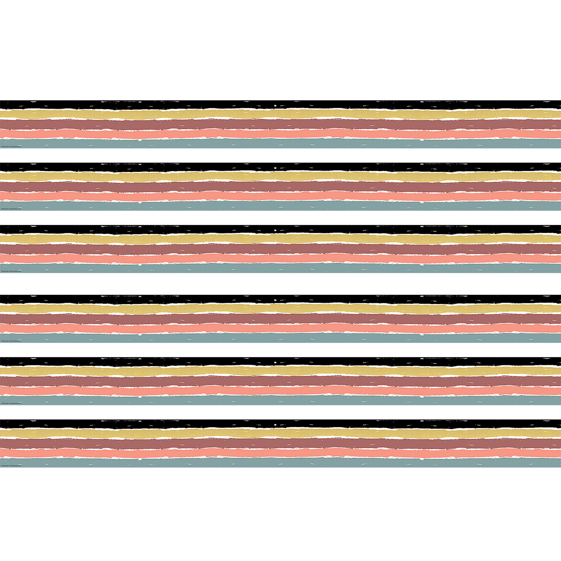 Teacher Created Resources Wonderfully Wild Stripes Straight Border Trim ...