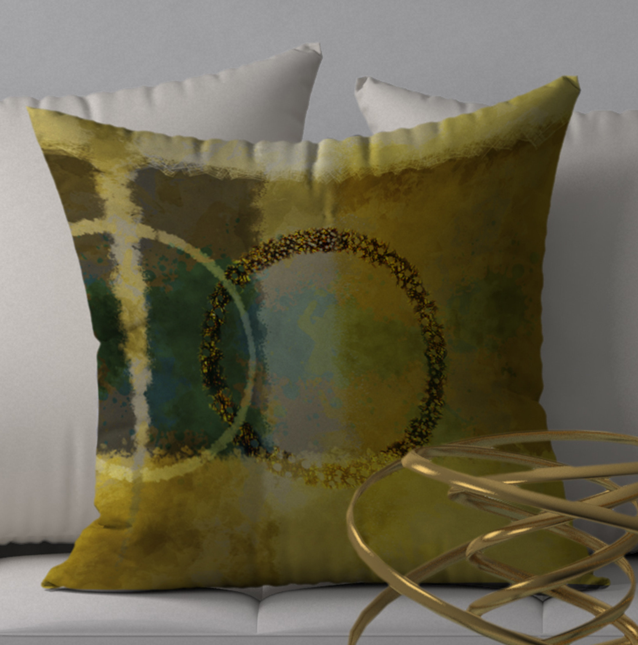 LeRoi Products Exotic Eye-catching Square Pillow Cover & Insert | Wayfair
