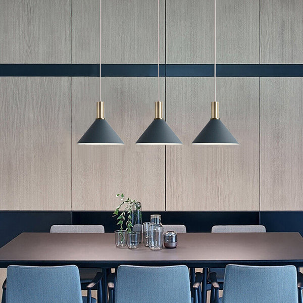 17 Stories Raquan 3 - Light Kitchen Island Bell Pendant & Reviews ...