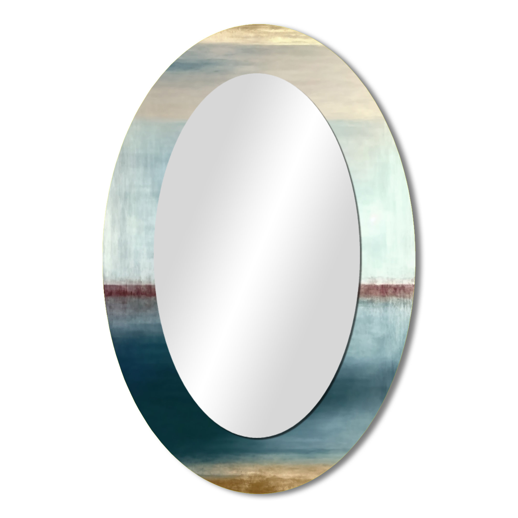 Dakota Fields Sacred Geometry In Vintage Color Tones IX - Large Oval ...