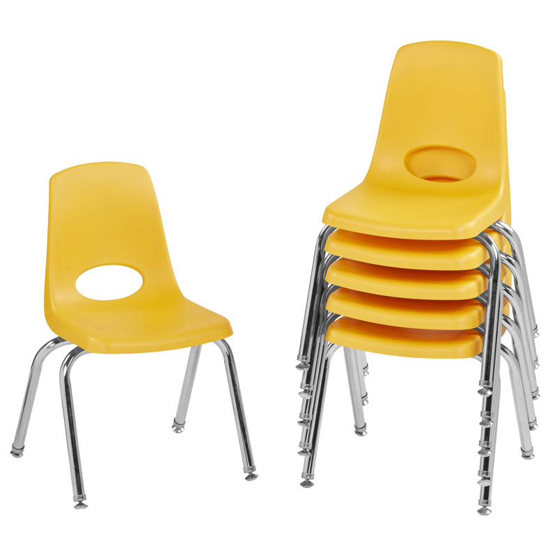 Factory Direct Partners Stacking Classroom Chair ( Set of 6 ) & Reviews ...