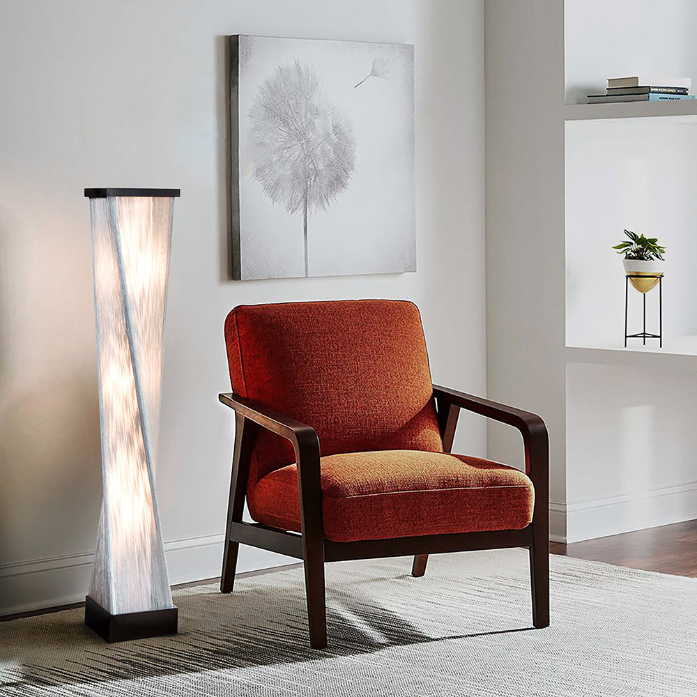 Nova of California Torque Accent Floor Lamp - Ebony Finish, Hand ...