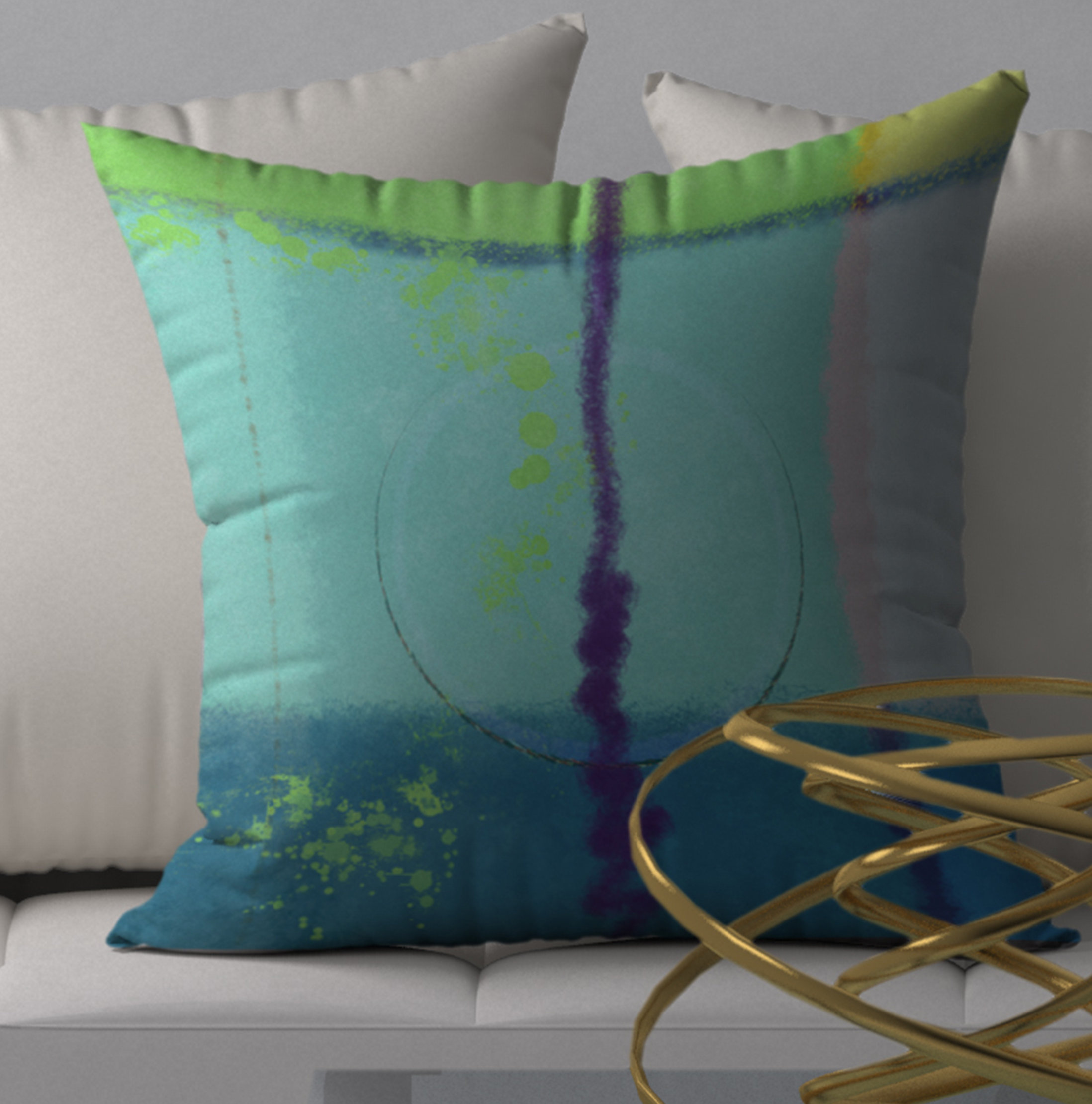 LeRoi Products Power Spruce Square Pillow Cover & Insert | Wayfair