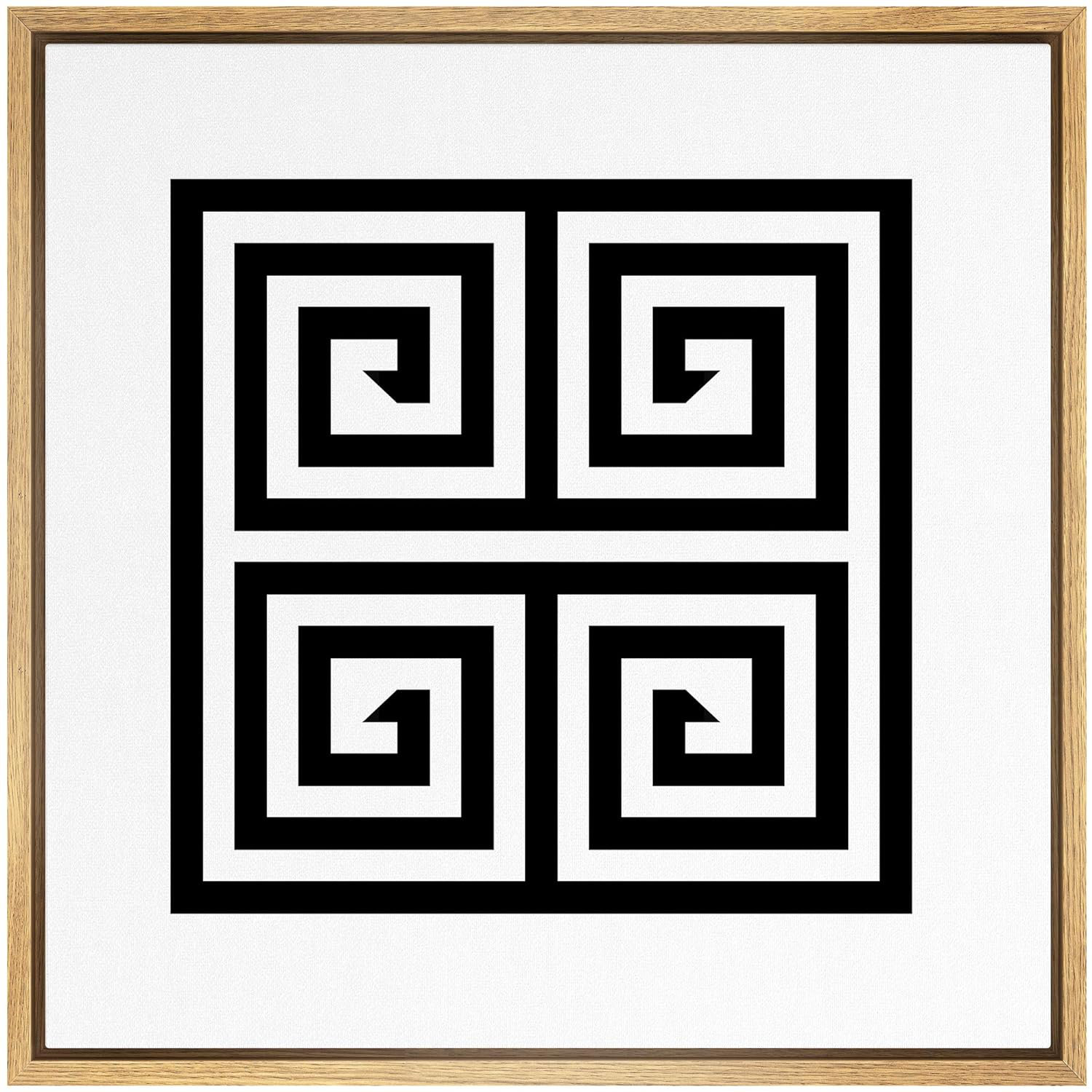 wall26 3D Effect Optical Illusion Line Art Squares Abstract Shapes ...