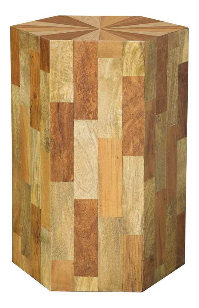 Foundry Select Solid Wood Block End Table | Wayfair