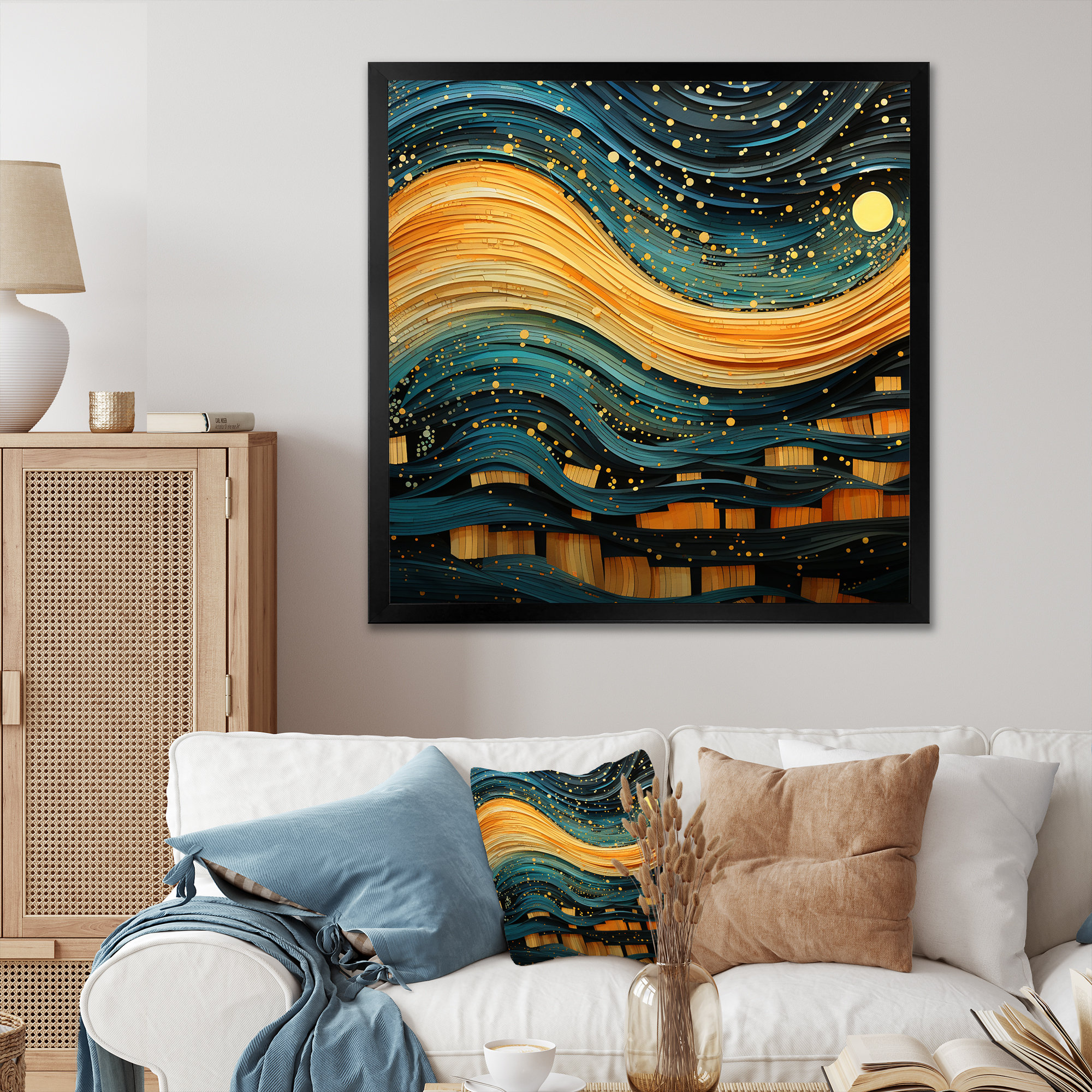 Wrought Studio™ Orange Abstract Nature Collages I - Abstract Collages ...