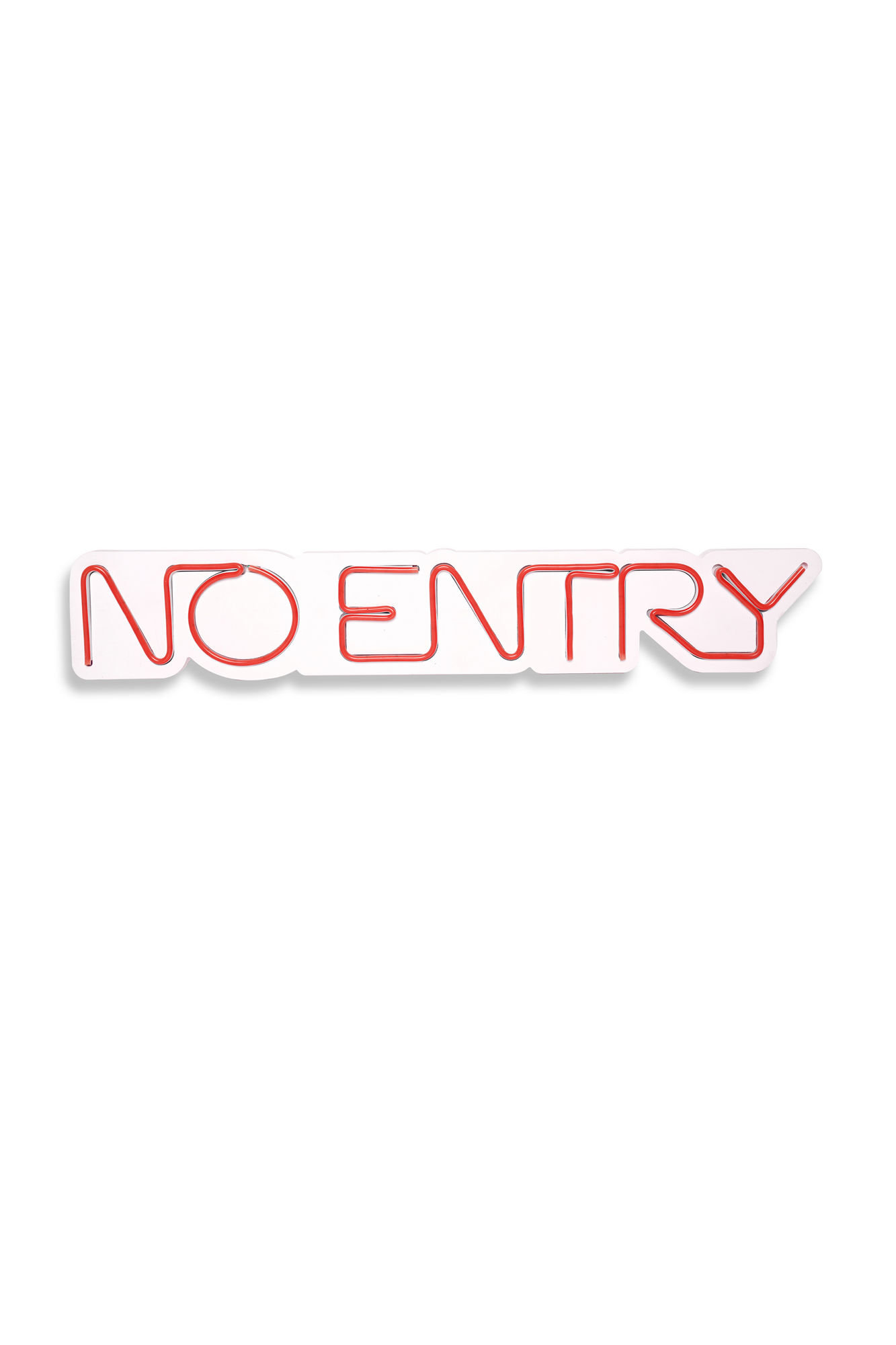 Trinx No Entry Neon Wall Sign Handmade Customized Led Light Decor - Red ...