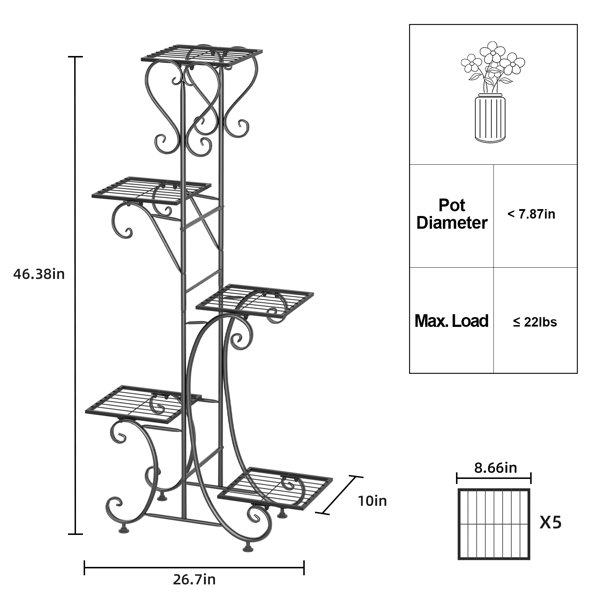 Red Barrel Studio® Sorenson Plant Stand & Reviews | Wayfair
