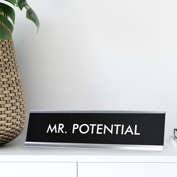 Designs ByLITA Mr. Potential Novelty Sign | Wayfair