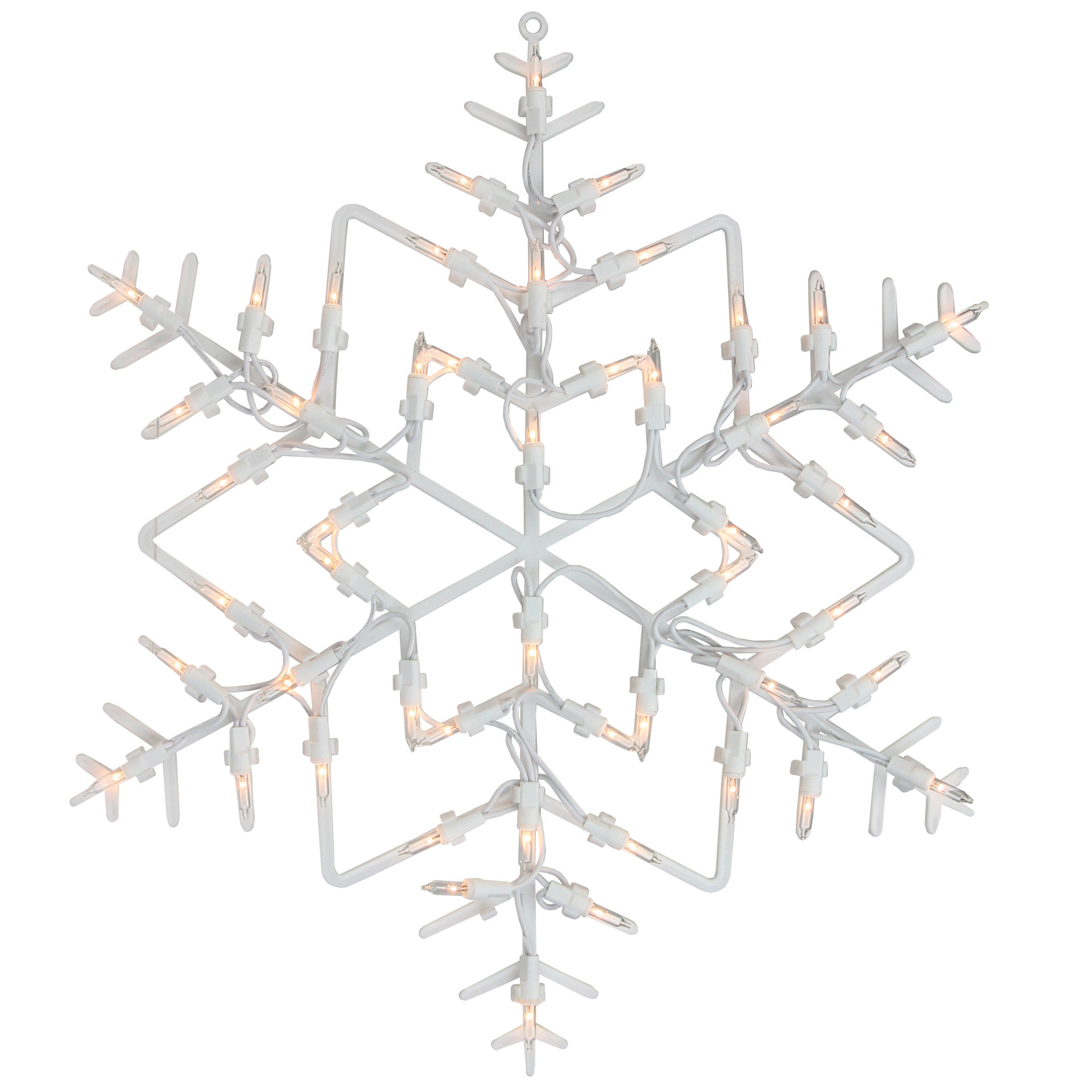 Northlight Seasonal Lighted Snowflake Christmas Window Silhouette ...