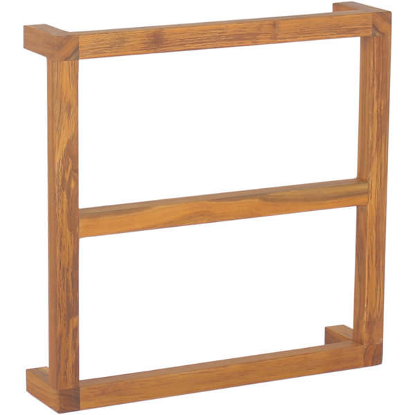 Aqua Teak Manada 3 Wall Towel Rack | Wayfair
