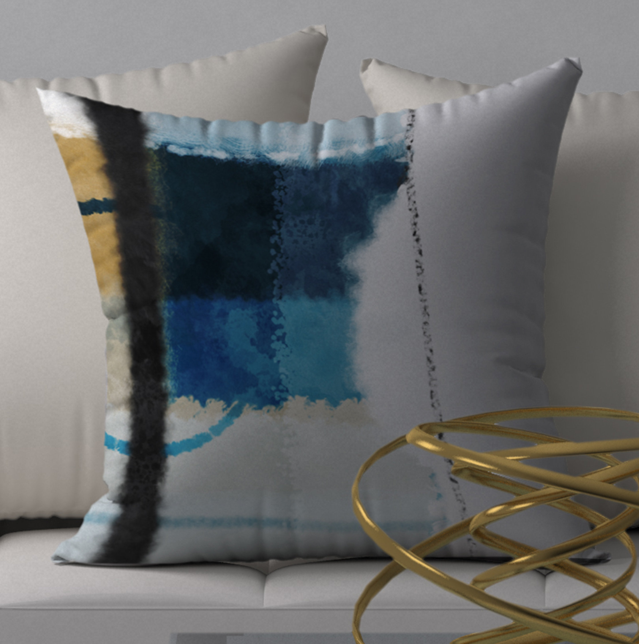 LeRoi Products Abstract Reversible Throw Pillow | Wayfair