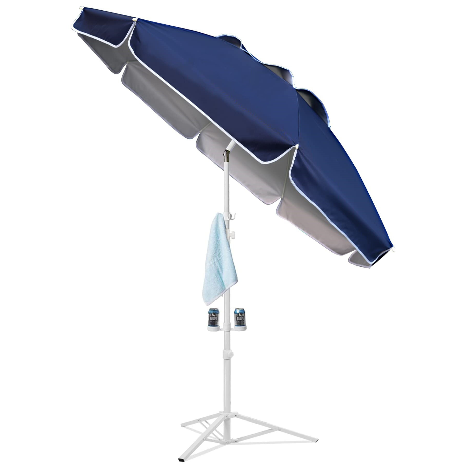 Arlmont & Co. Premium Portable Shade Umbrella 6.5ft Free Standing ...