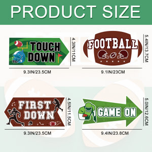 The Party Aisle™ Football Party Signs, 20 Pcs Football Yard Signs Set ...