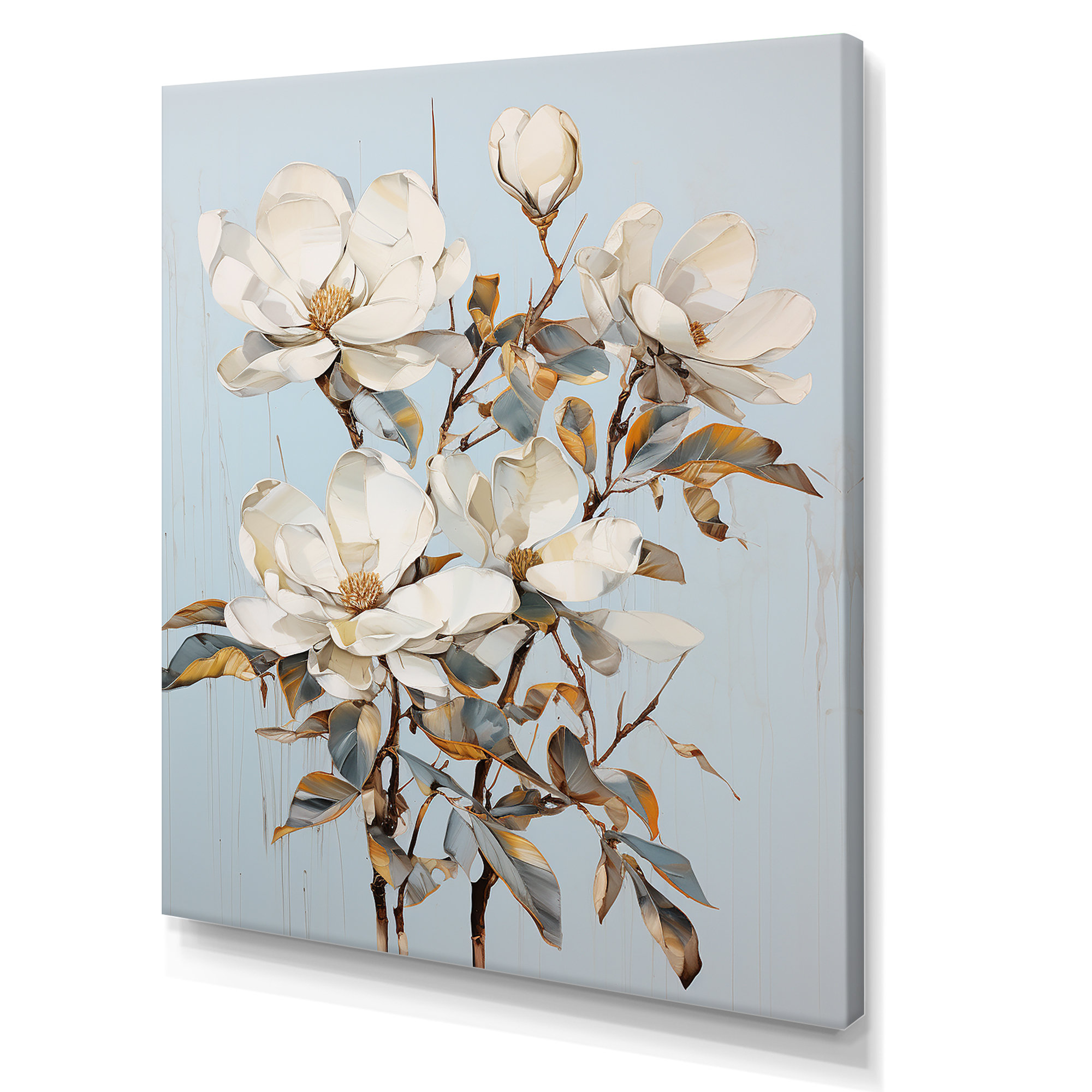 Winston Porter Beautiful Beige And Gold Dreamscape Magnolia IV On ...