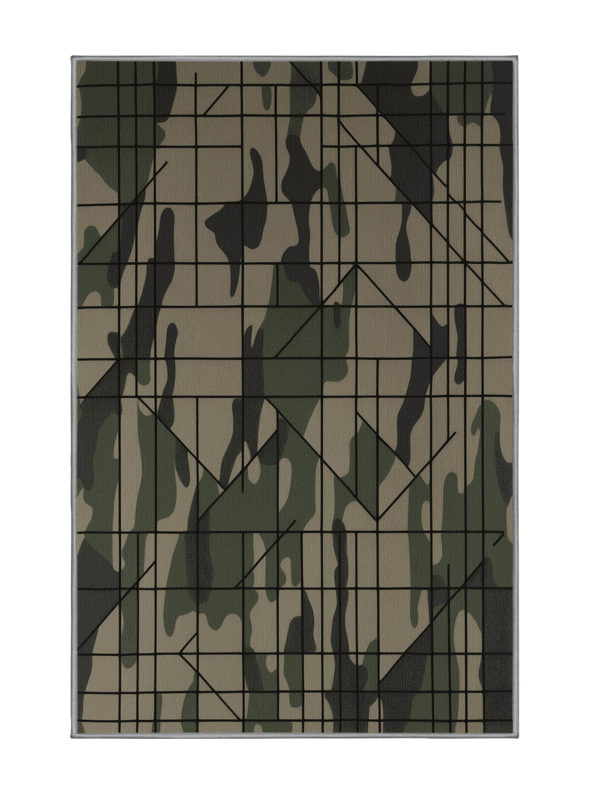 Ivy Bronx Sandstorm Grid Rug | Wayfair