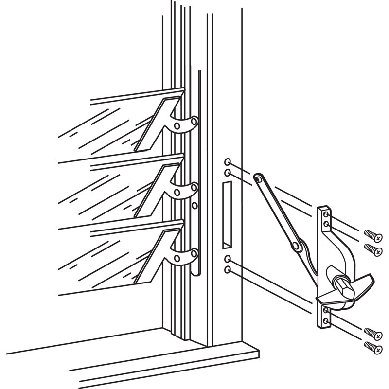 Prime-Line Universal Aluminum Louver Operator (Single Pack) | Wayfair