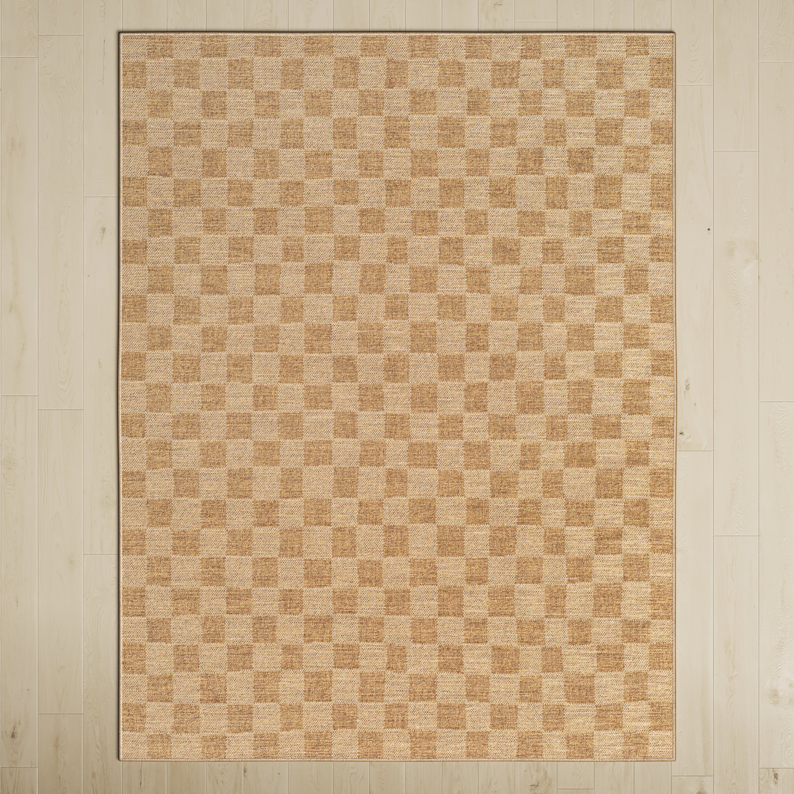 Birch Lane™ Demia Checkred Machine Woven Polypropylene Indoor / Outdoor ...