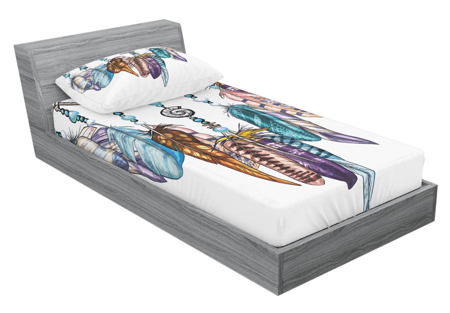 Ambesonne Feather Sheet Set | Wayfair
