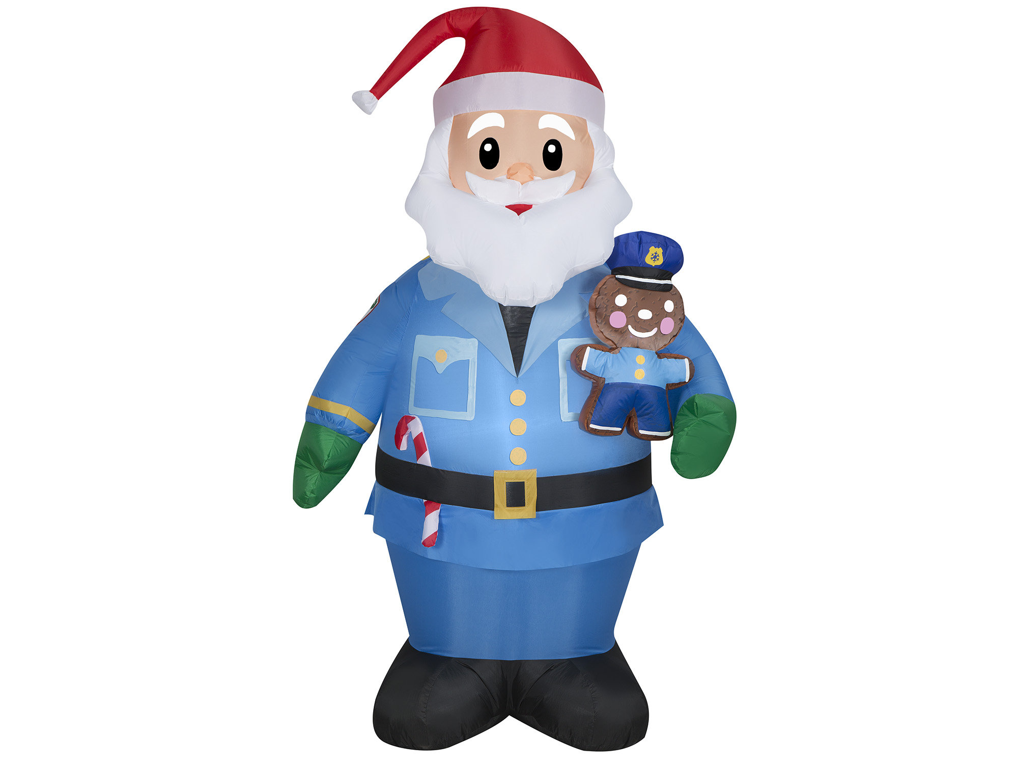 Gemmy Industries 7 Foot Police Officer Santa Light Up Christmas ...