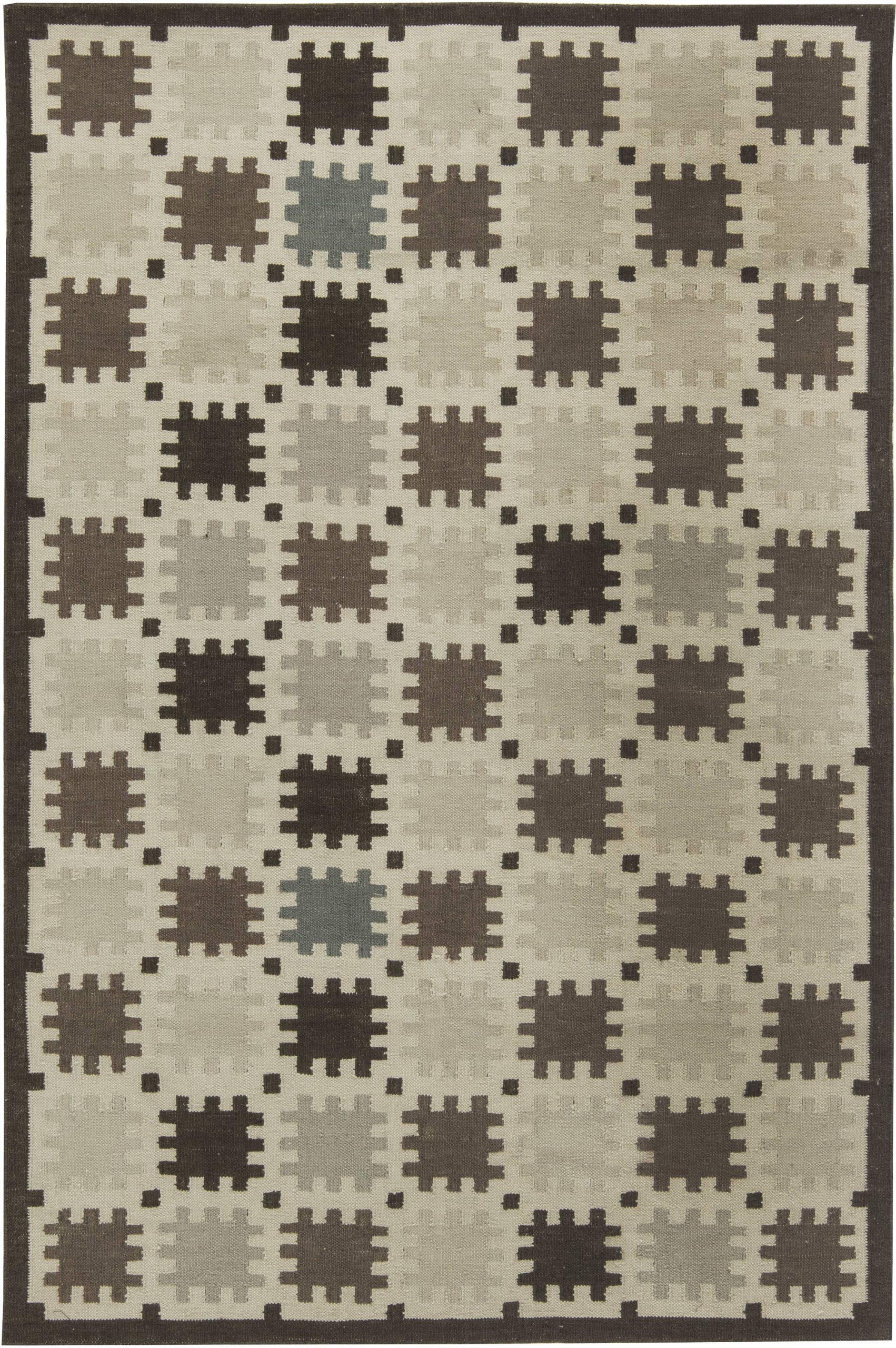 Doris Leslie Blau Modern 4'1" x 6'2" Indoor Outdoor Scandinavian Design ...