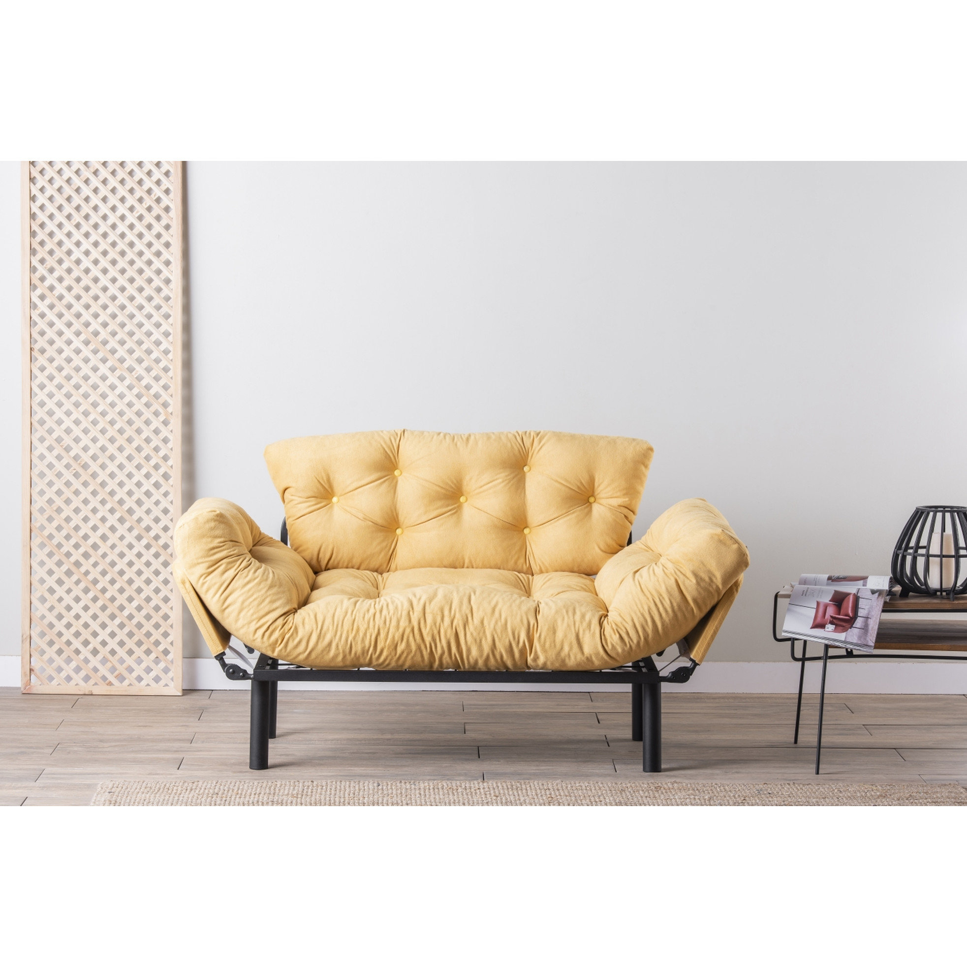 Ebern Designs Contemporary Adjustable Arm Two - Seater With Upholstery ...