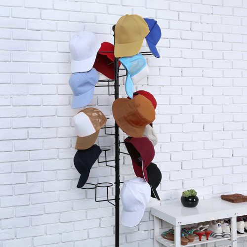 Rebrilliant Armes Freestanding 20 Hook Hat Cap Wig Display Rack | Wayfair