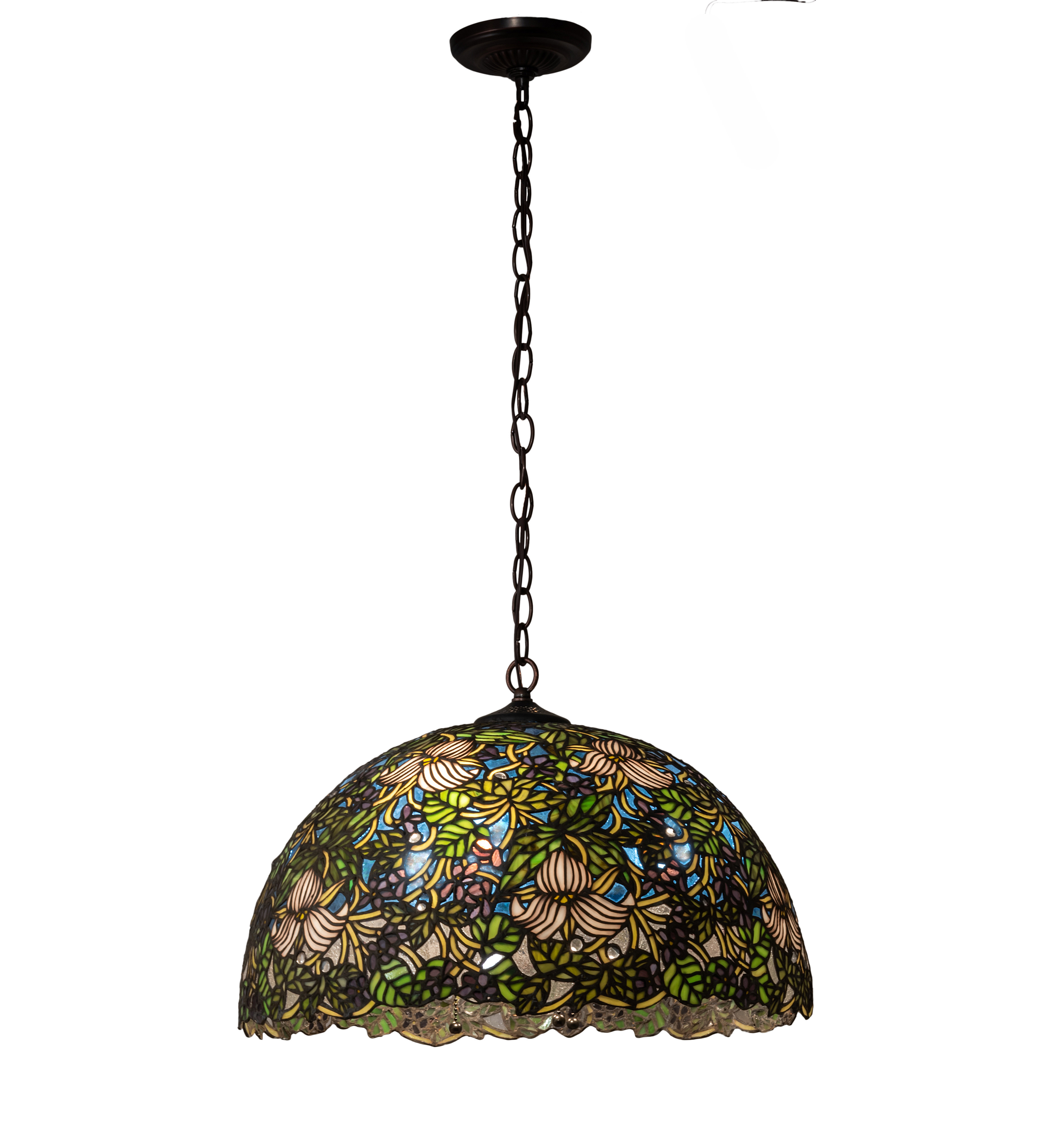Meyda Lighting 20" Wide Trillium & Violet Pendant | Perigold
