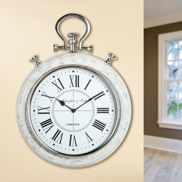 August Grove Stalybridge Solid Wood Wall Clock | Wayfair.co.uk