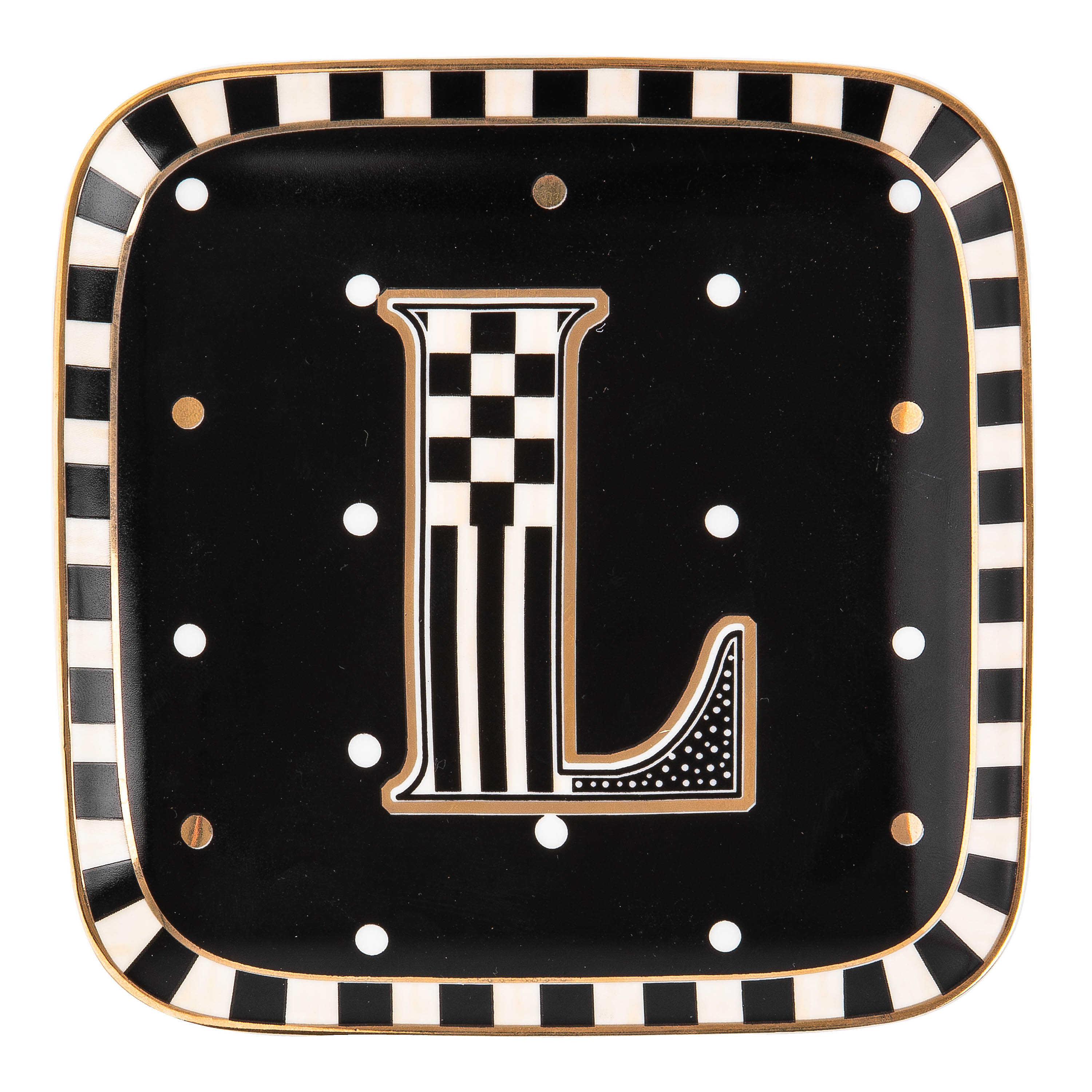 MacKenzie-Childs Monogram Dish - L | Wayfair
