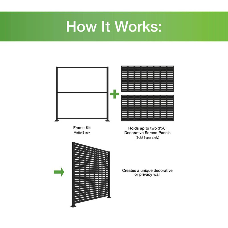 Barrette Outdoor Living Decorative Screen Frame Kit | Wayfair