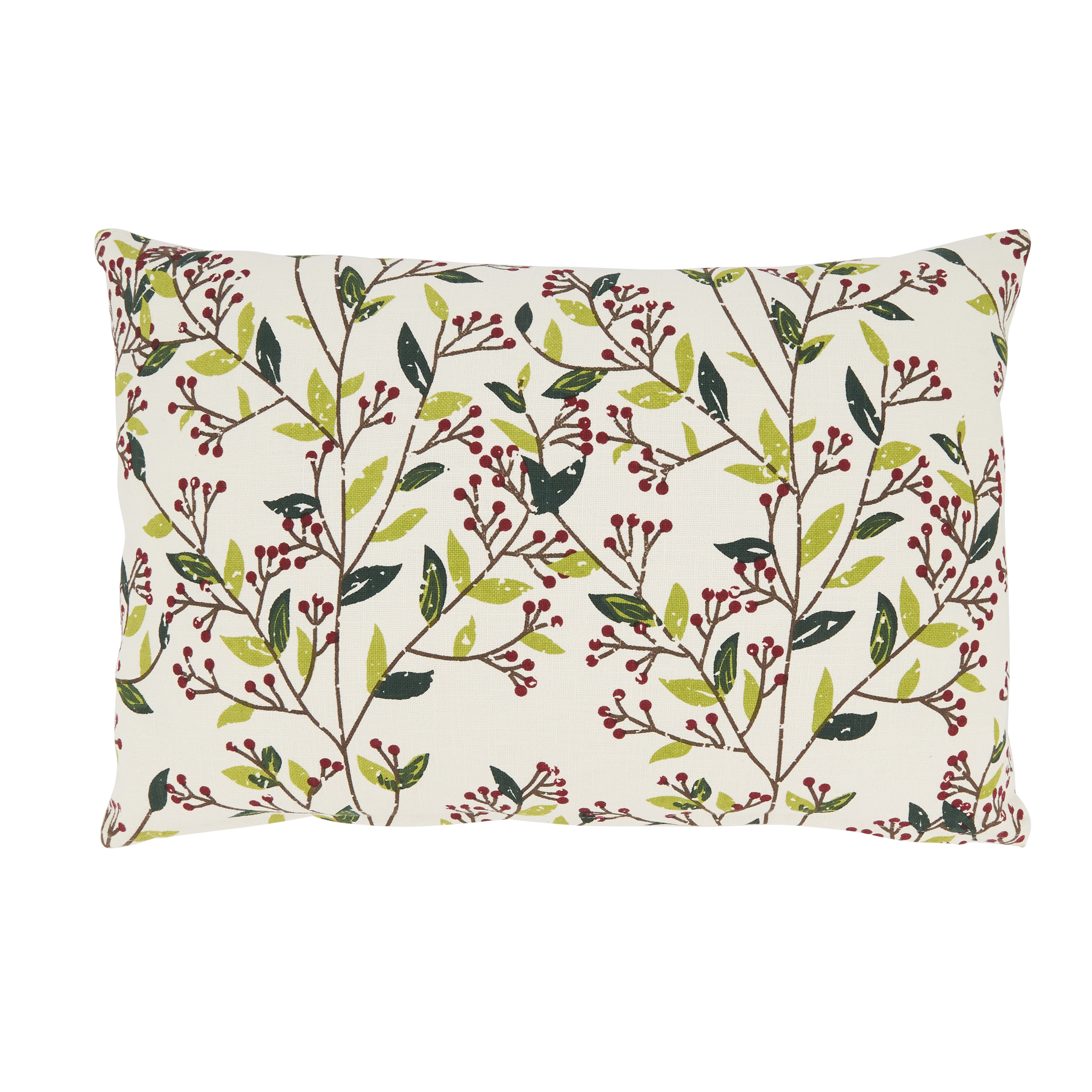Saro Crimson Harvest Red Berry Poly Filled Throw Pillow | Wayfair