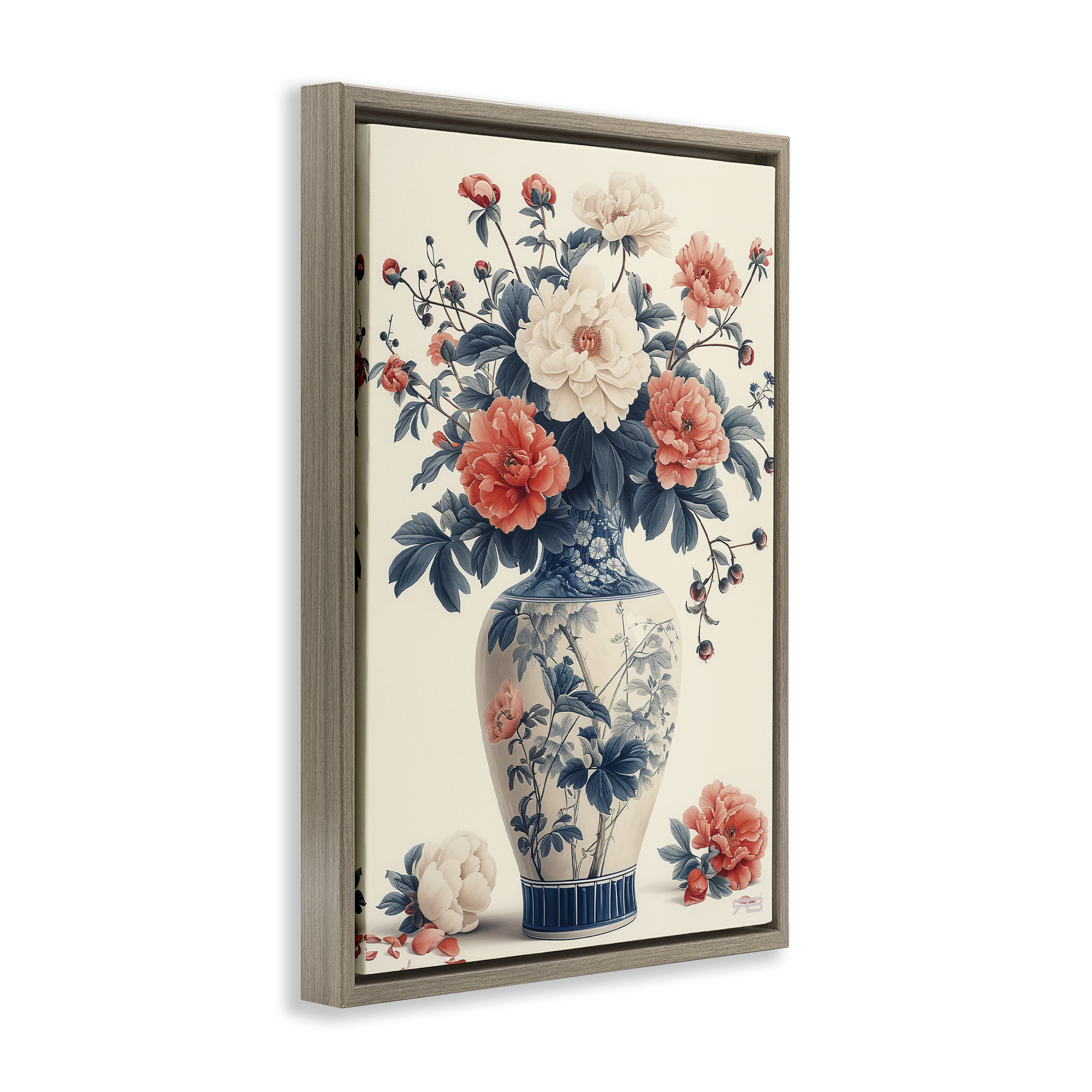 Lark Manor™ Vintage Eastern Vase Framed Floater Canvas by Roozbeh ...
