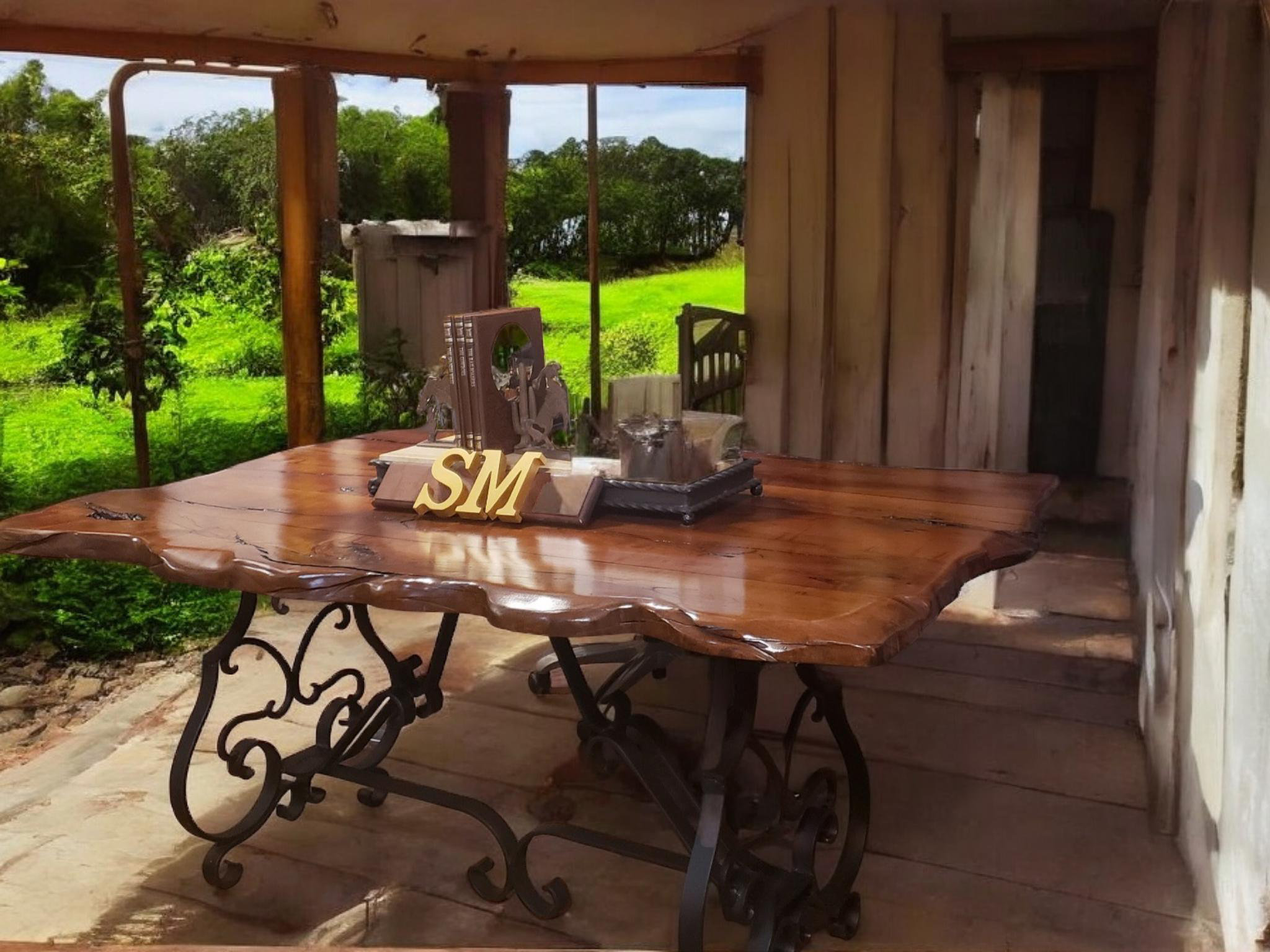 Mexports by Susana Molina 72" X 42" Live Edge Rectangular Mesquite ...