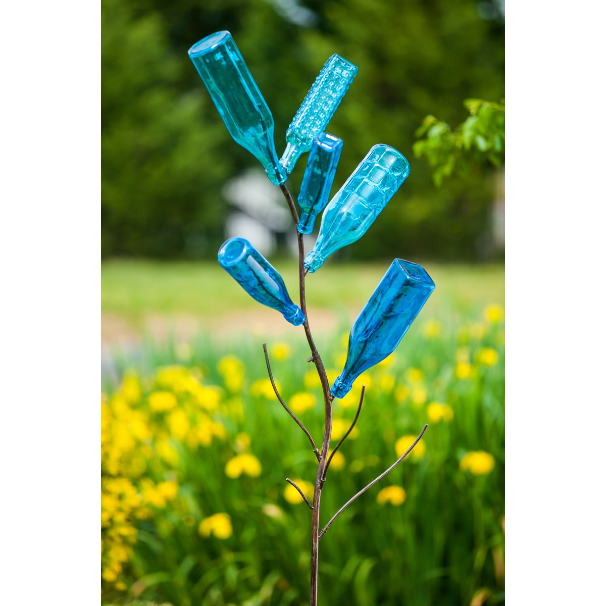 Red Barrel Studio Dumfries Bottle Tree Metal Garden Stake & Reviews ...