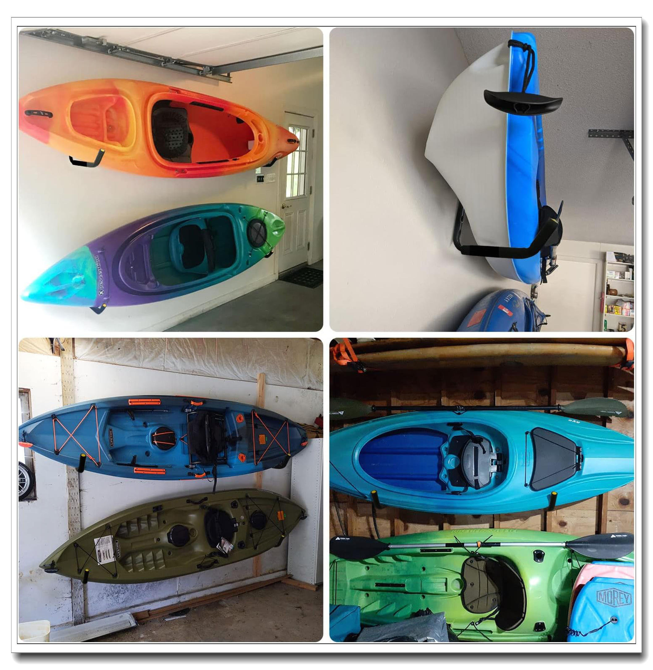 WFX Utility™ 4-Pack 15" Heavy Duty Garage Storage Hooks - 100LB ...