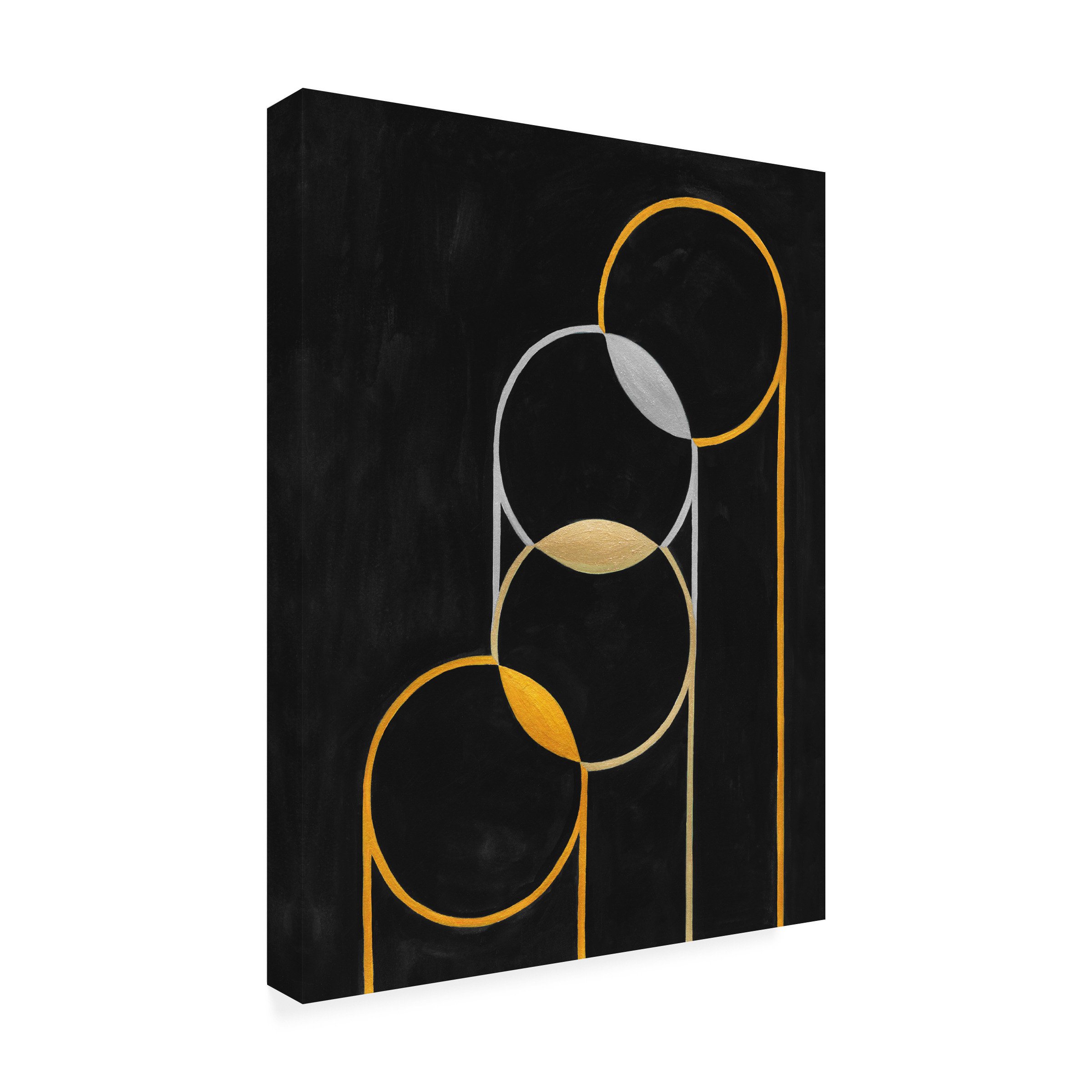 Wrought Studio™ Genean Metallic Meditation II On Canvas Painting | Wayfair