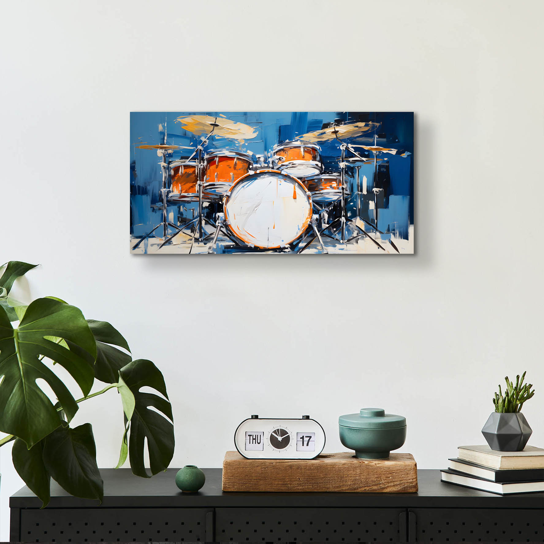 Lark Manor™ 'Drums 1' by Sean Parnell Acrylic Glass Wall Art | Wayfair