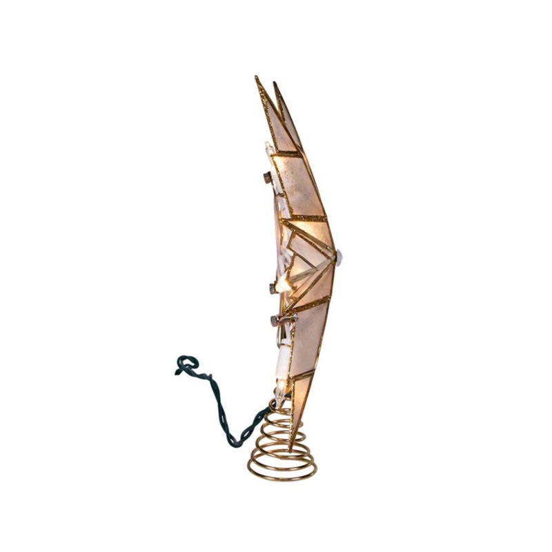 Kurt Adler 6 Point Capiz Star Tree Topper & Reviews | Joss & Main