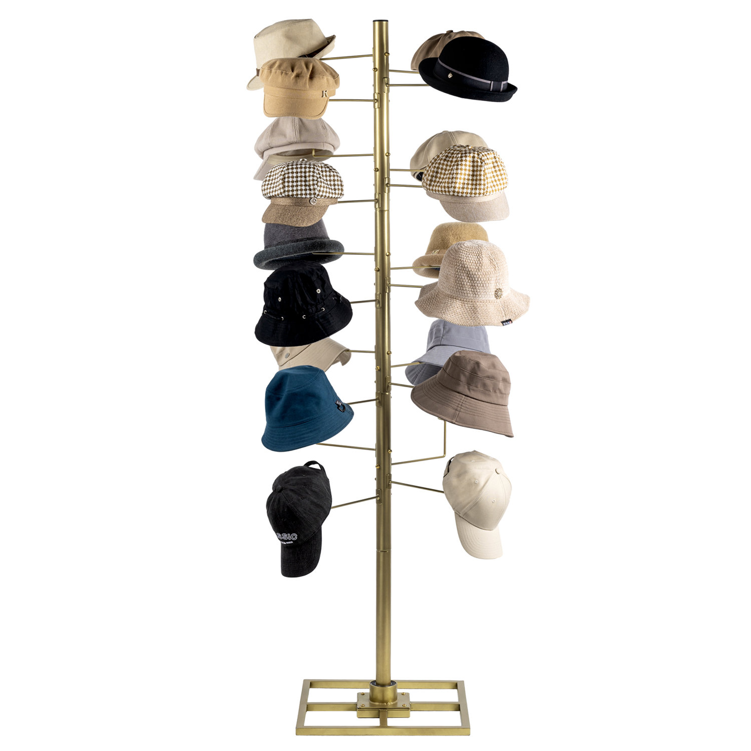 Everly Quinn Free Standing Hat Coat Tree Rack | Wayfair