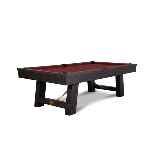 Plank & Hide Isaac Slate Pool Table Distressed Black Professional ...