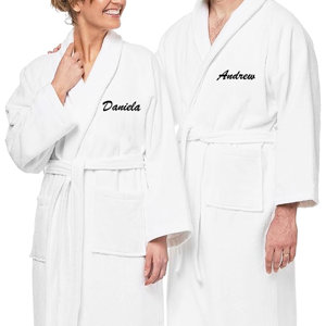 Red Barrel Studio Personalized Embroidered Custom Names Bathrobes ...