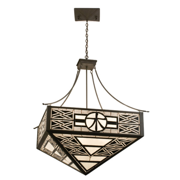 Meyda Lighting Symbol For Wood 4 - Light Chandelier | Wayfair