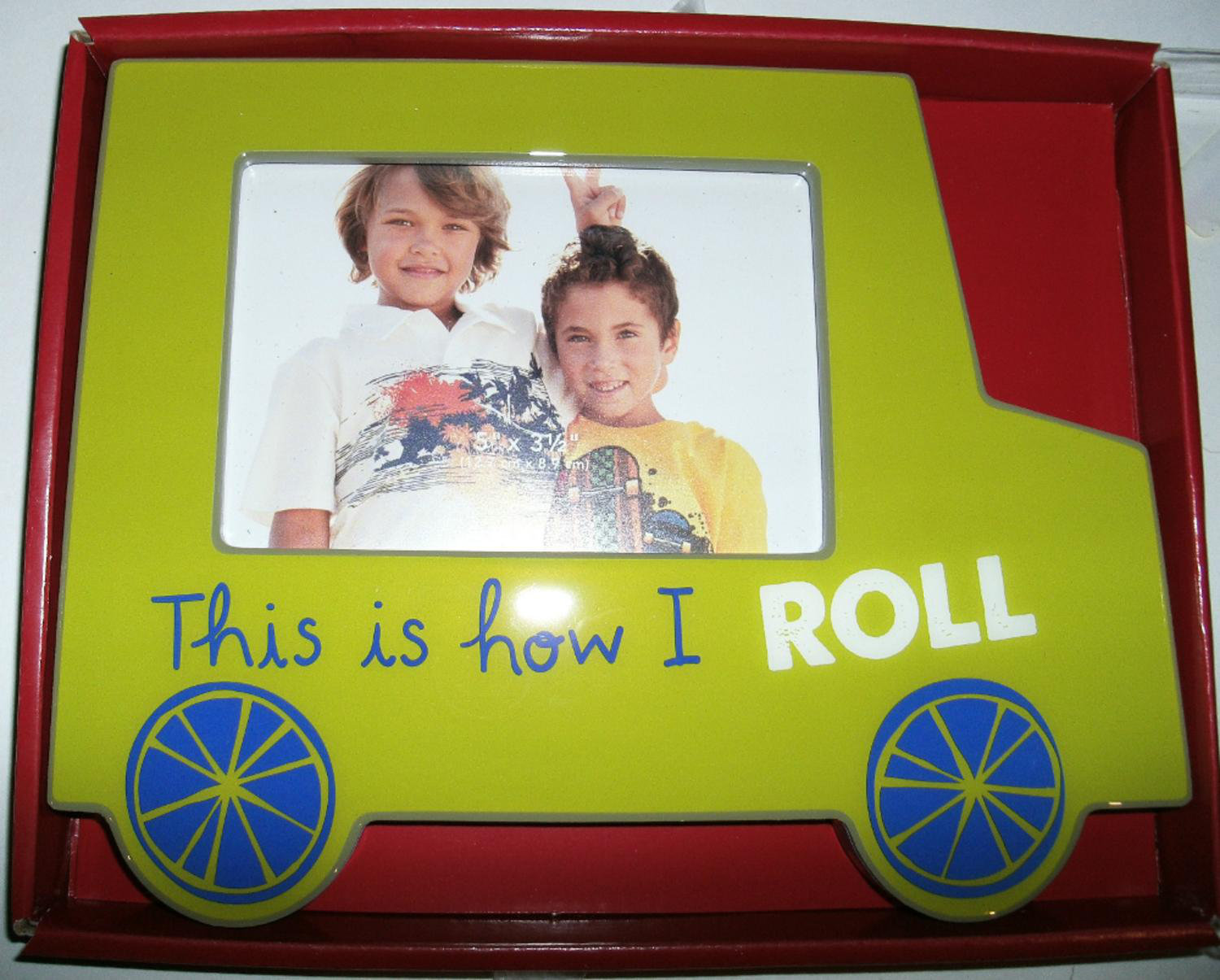Winston Porter 8.75" Green and Blue Car Tabletop Photo Frame - Wayfair ...