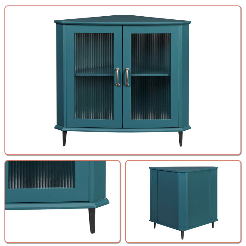 George Oliver Jazma Wood Accent Cabinet | Wayfair