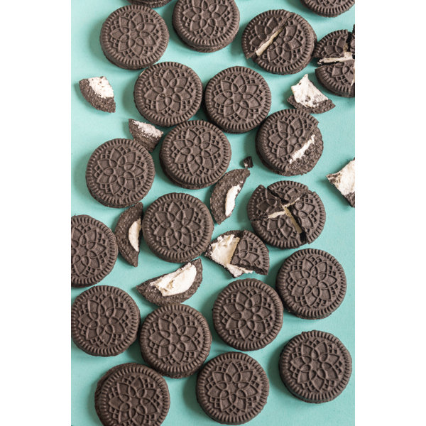 17 Stories Chocolate Cream Biscuits by Mizina - Wrapped Canvas Print ...