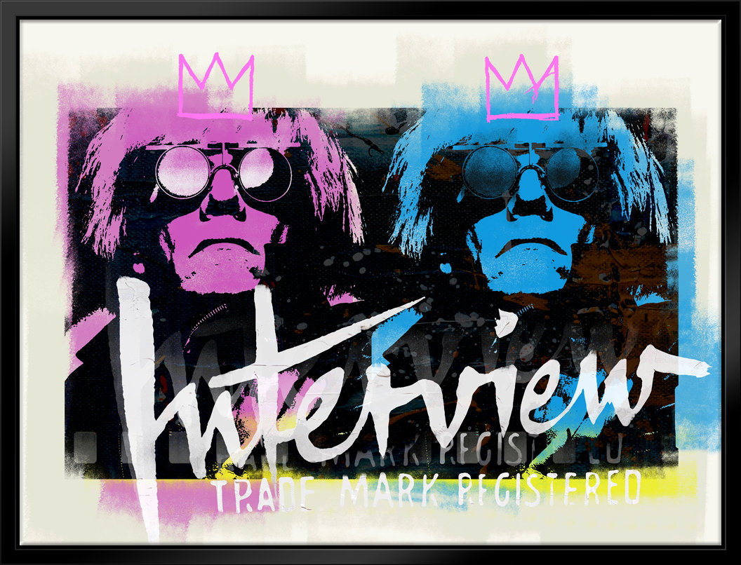 ATX Art Group LLC Warhol Interview Pop Art-Giclee on Canvas with Float ...