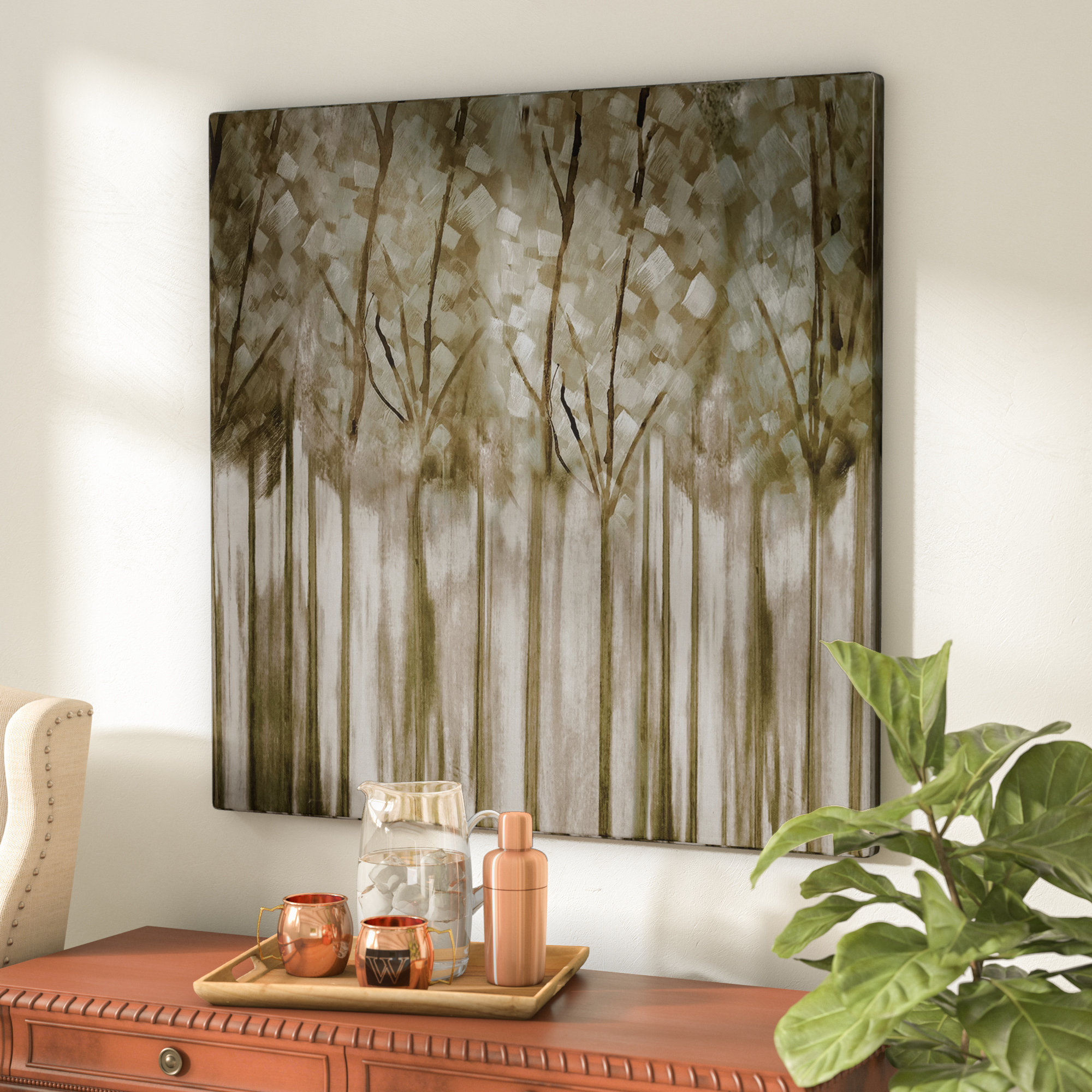 Red Barrel Studio® Evening Fall - Print on Canvas | Wayfair