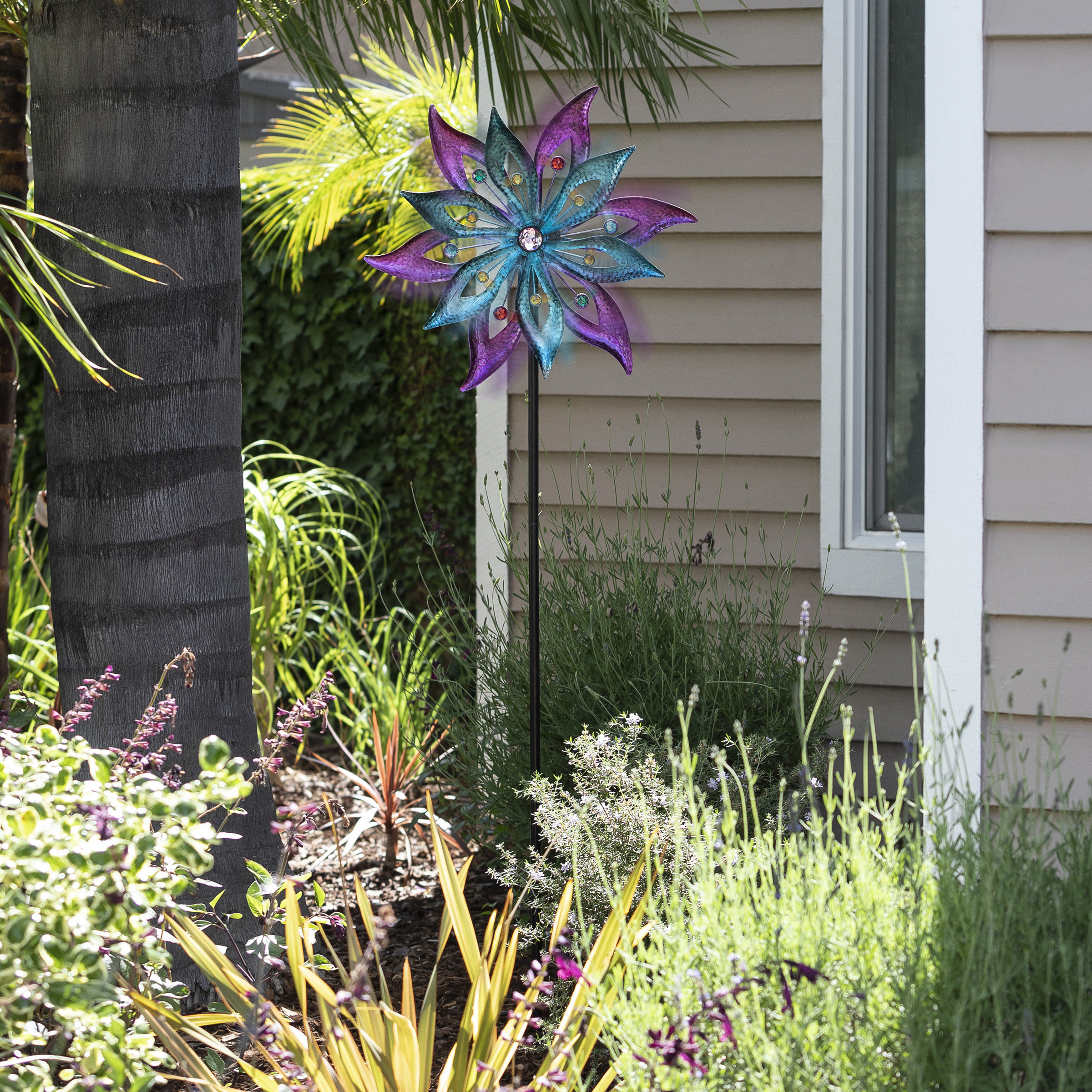 Winston Porter Gertrude Dual Floral Windmill Rotator & Reviews | Wayfair