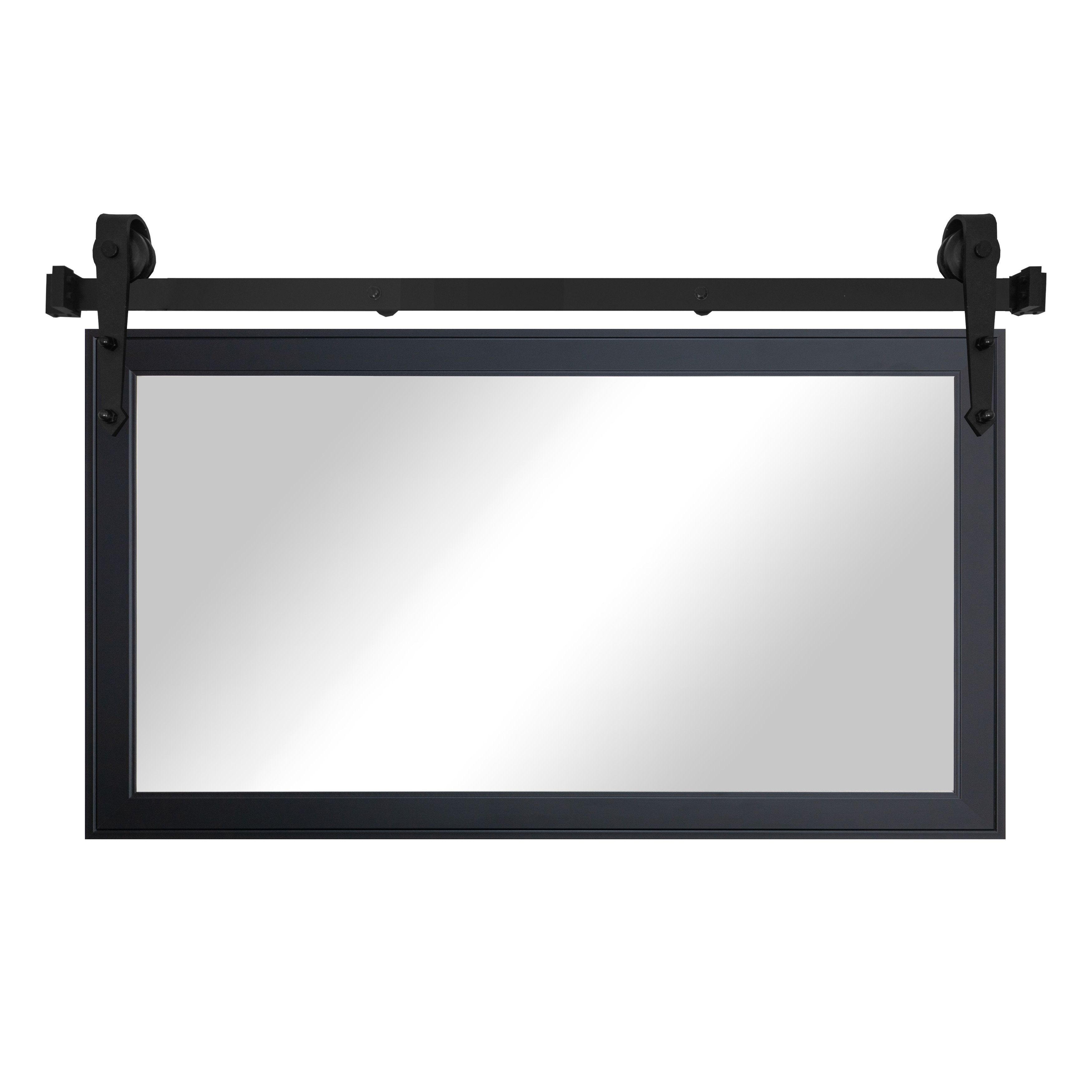 Modern Rustic Conner Rea Rectangle Manufactured Wood Mirror | Wayfair